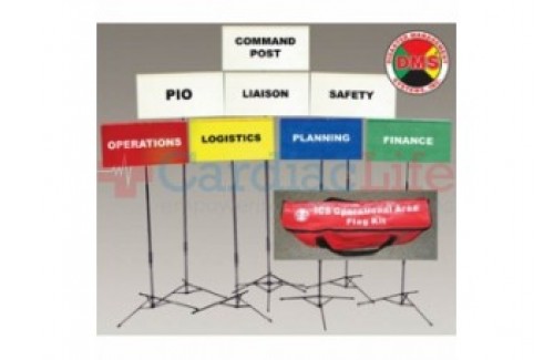 DMS-05302 Field Incident Command Flag Kit | Cardiac Life