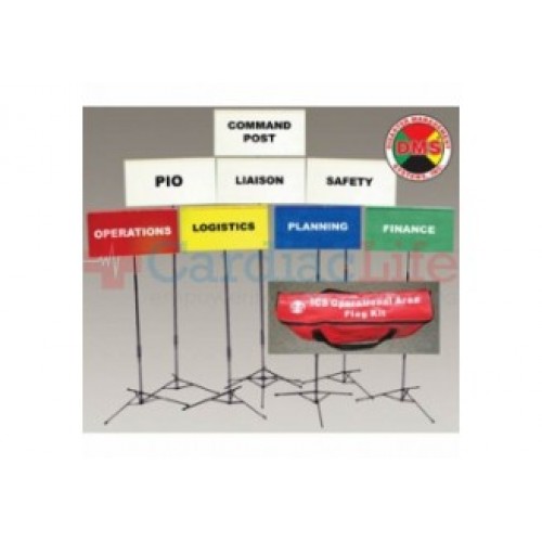 DMS-05302 Field Incident Command Flag Kit | Cardiac Life