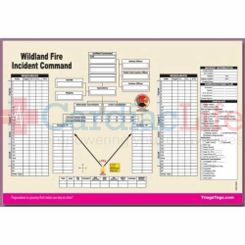 DMS-05565 Wildland Fire Incident Command Worksheet Pad | Cardiac Life