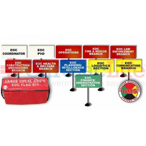 EOC Flag Kit for Large Local Government - 11 Flags