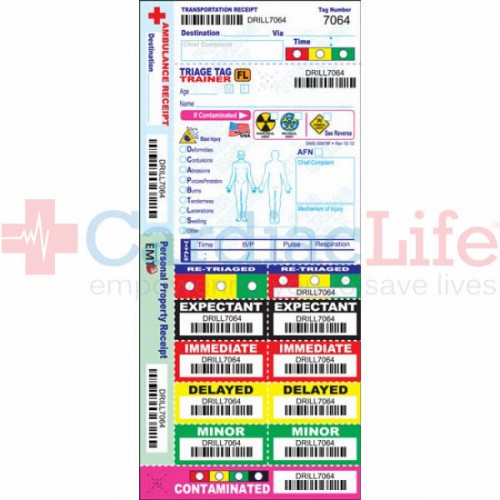 DMS Triage Training Tags | Cardiac Life