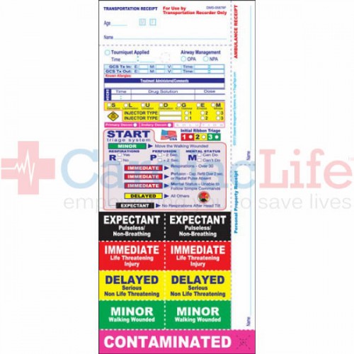DMS Triage Training Tags | Cardiac Life