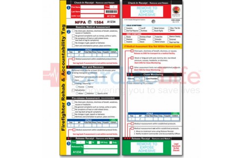 DMS-05986 REHAB Accountability Tag | Cardiac Life